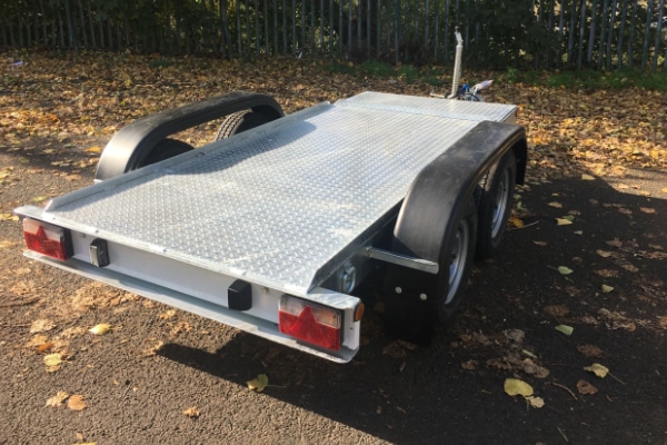 3000KG Twin Axle Flatbed Trailer for Fuelcube & Generator For Sale UK