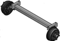 Knott-Avonride 3000KG Heavy Duty Braked Trailer Axle - Trailer Engineering