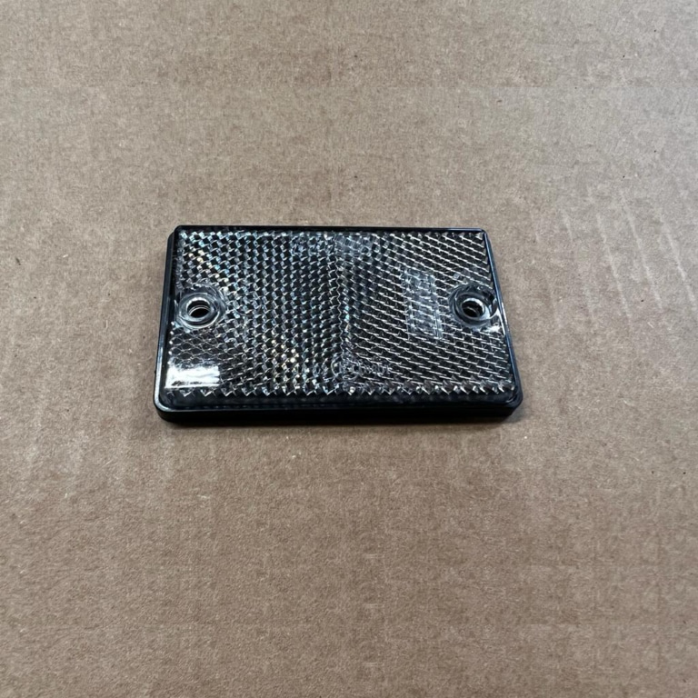 Clear Oblong Bolt On Reflector (for trailers) - Trailer Engineering