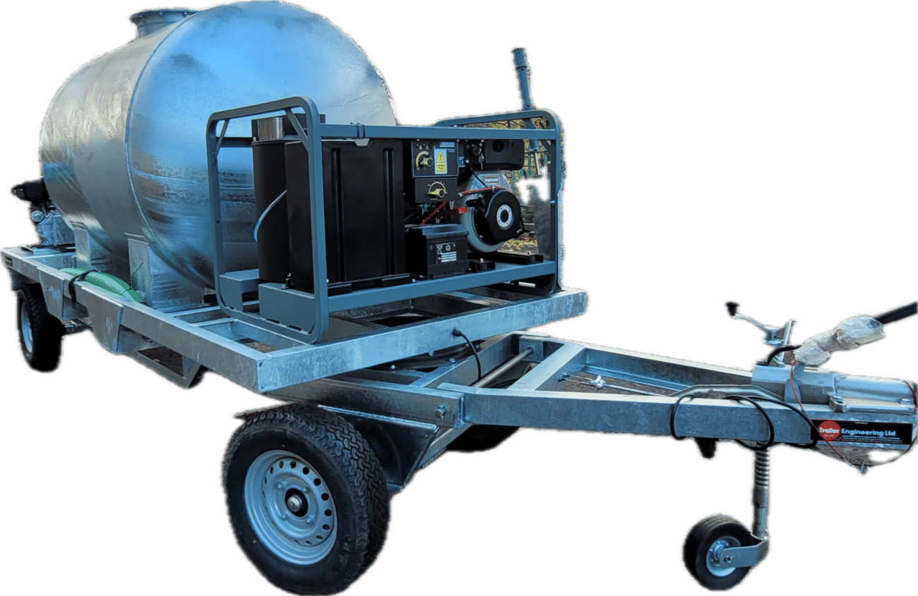 3000L Combination Hotwasher & Vacuum Tanker For Sale