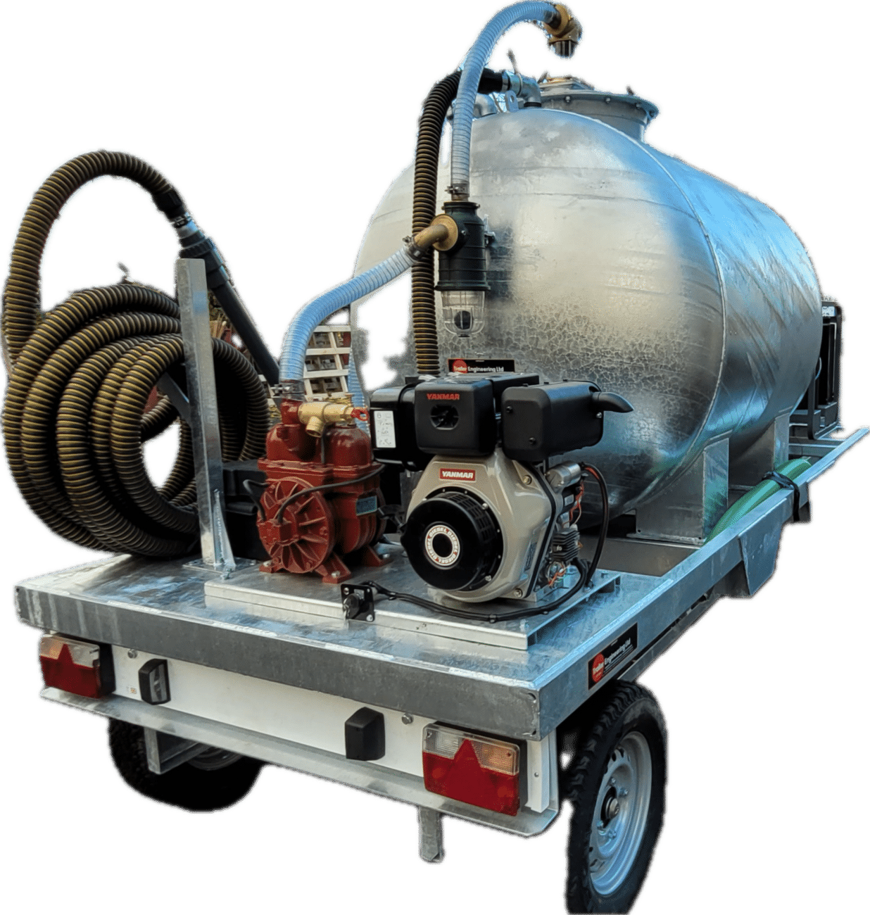 3000L Combination Hotwasher & Vacuum Tanker For Sale