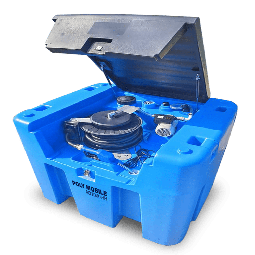 Polymobile 1000L Adblue Tank With Hose Reel | Trailer Engineering